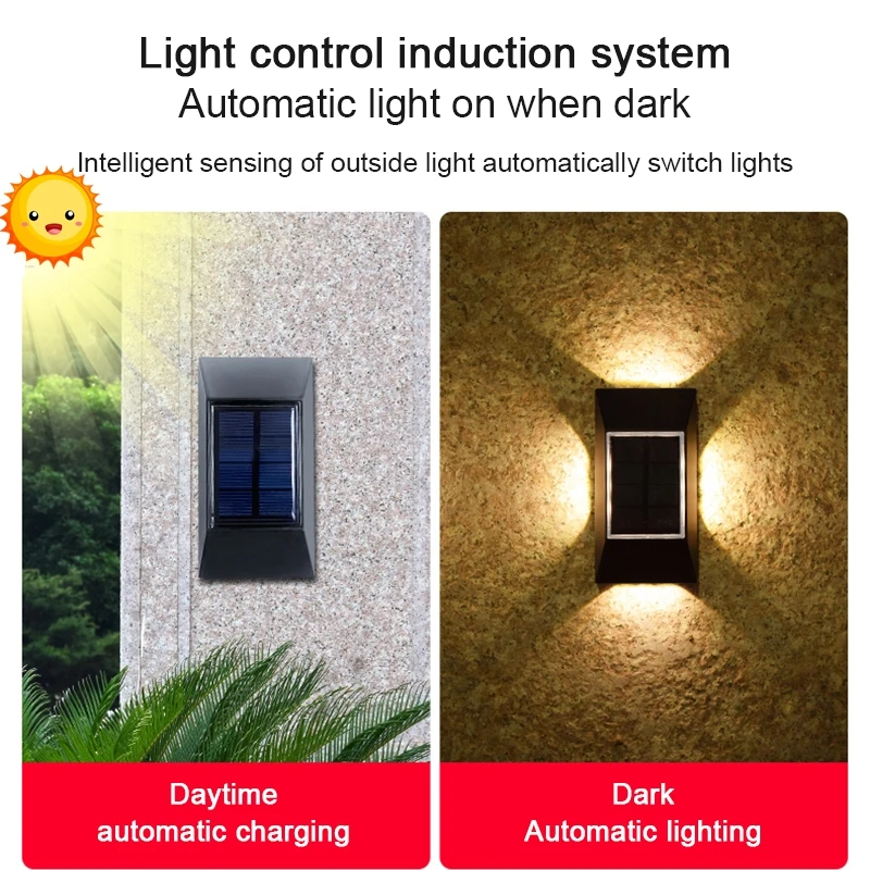 Smart Solar Led Outdoor Light Waterproof Garden Decor Lamps For Balcony ...