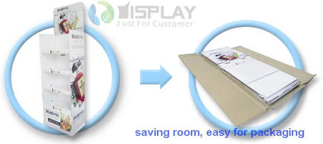 Custom Cardboard Trade Show Display Folding Cardboard Totem Display ...