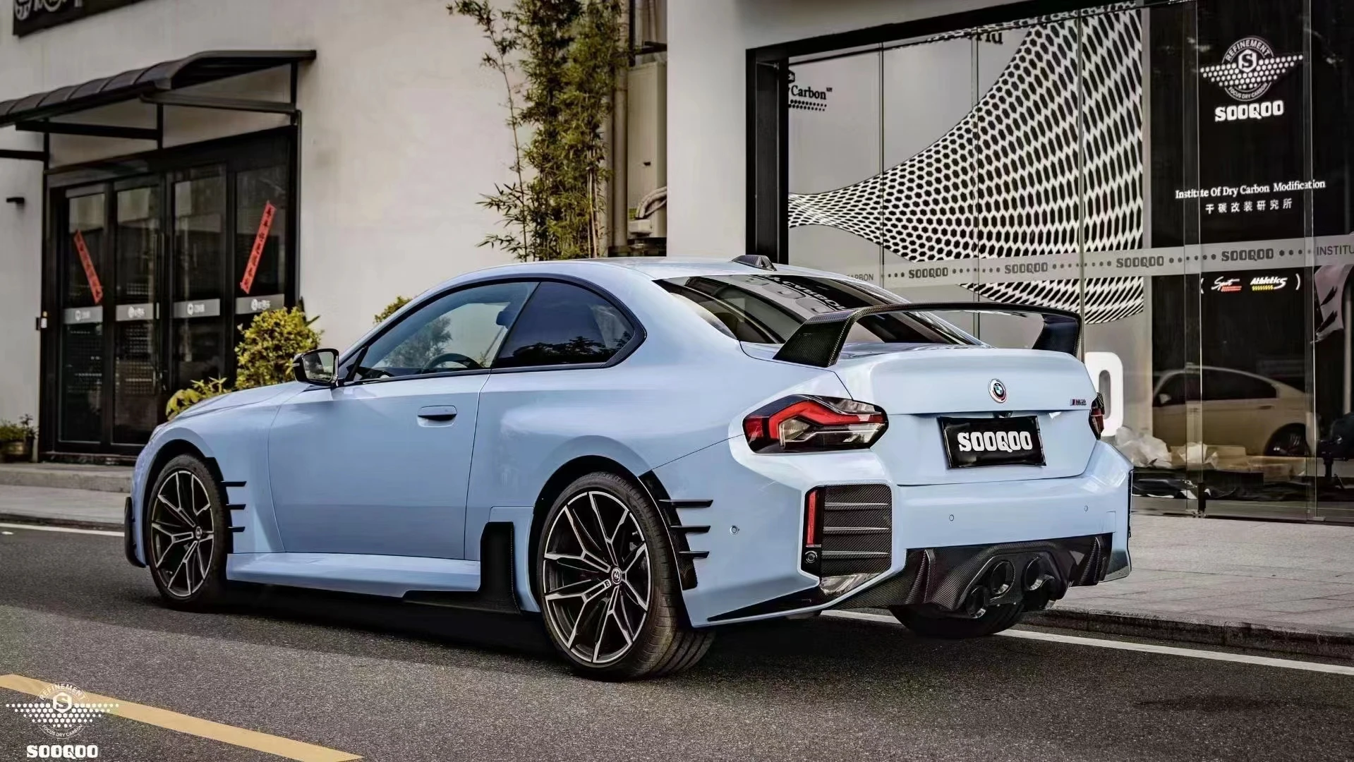 Carbon Fiber Rear Wing Spoiler For For Bmw 2 Series G42 M2 G87 Carbon ...