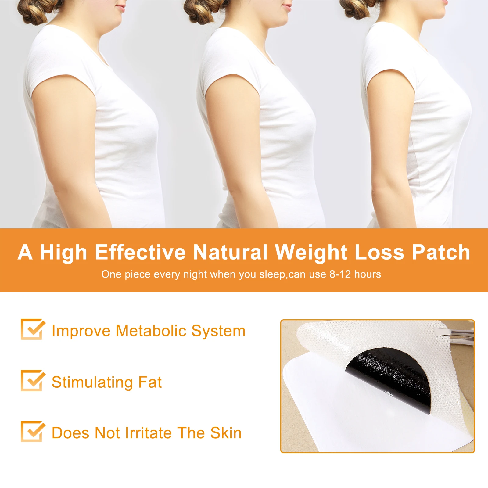 30 Pcs Per Box Red Plaster Weight Loss Slim Patch Slim Patches For ...