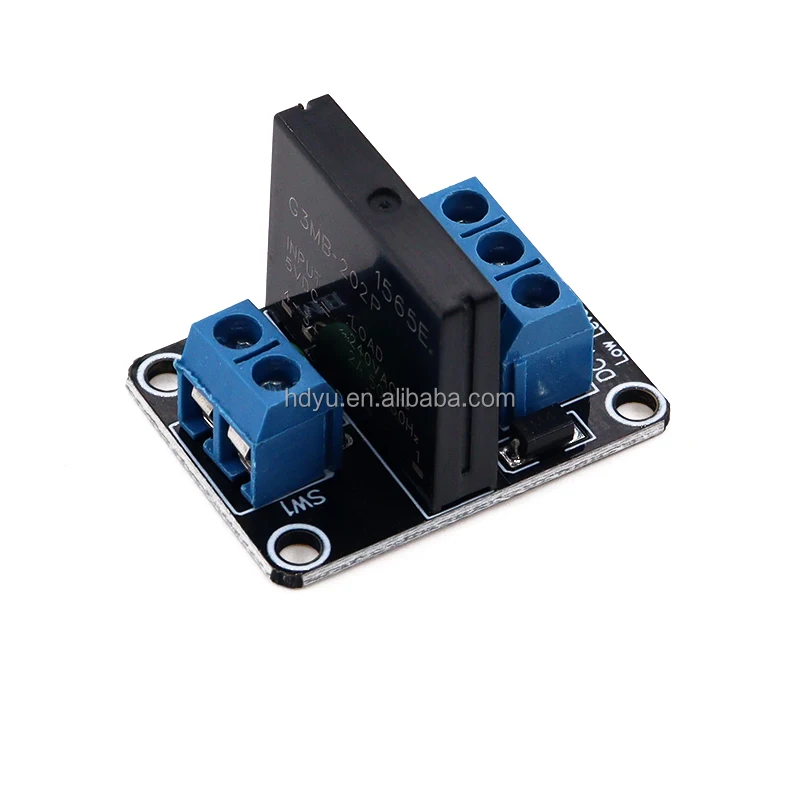 1 Channel 5v/12v/24v Low-level Triggered Ac Solid State Relay Module Ac 240v2a 1 Channel Solid ...