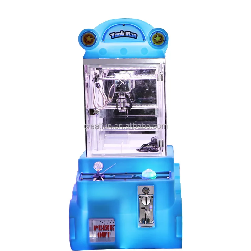 Lotto Tank Mini Claw Machine Small Toy Machine Plastic Coin Operated ...