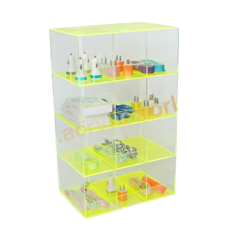acrylic mobile phone accessories display rack,charger display stand ...