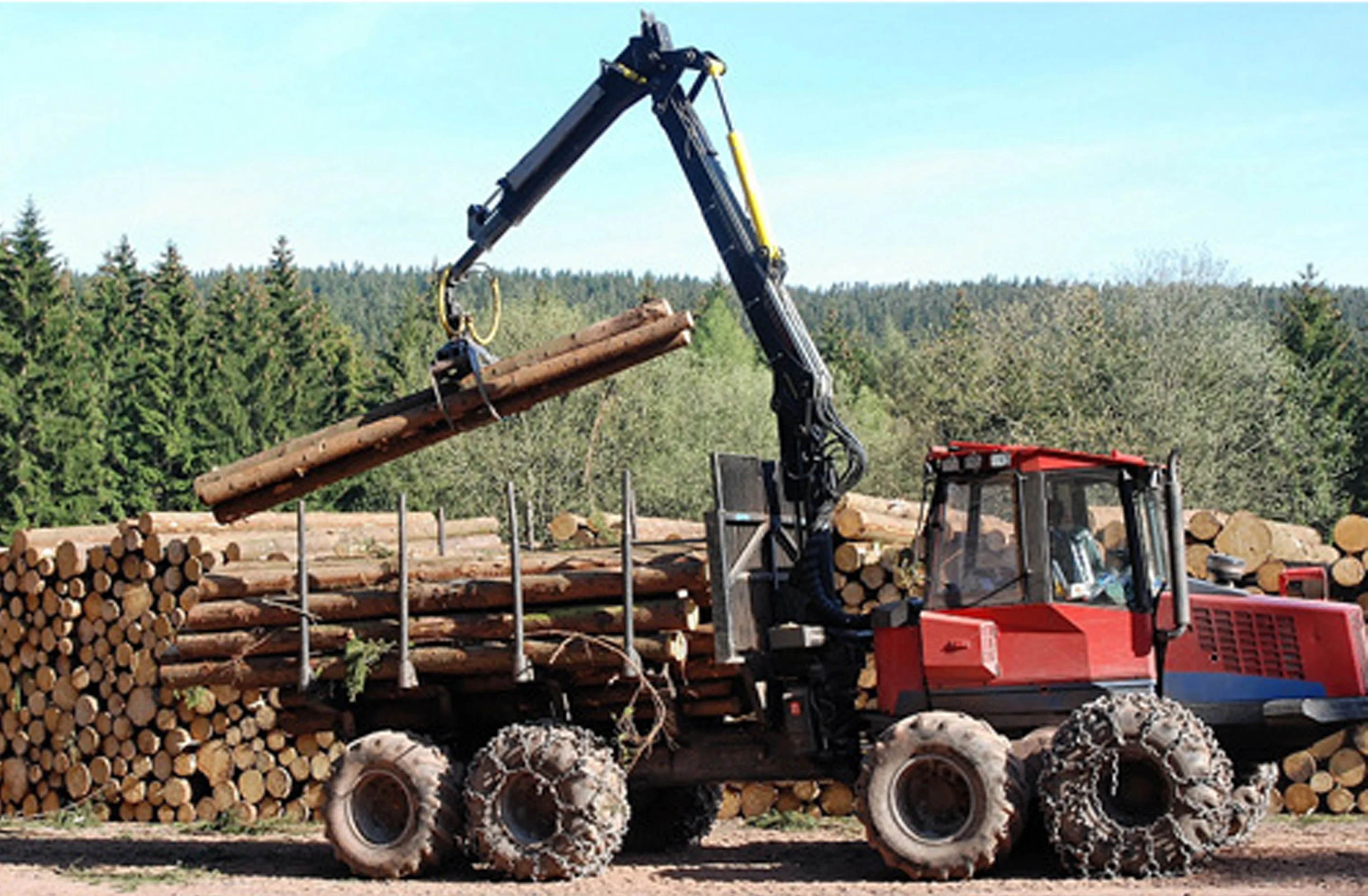 Huike Timber Log Trailer Cranes With Rotating Grapple For Log Trailers - Buy Timber Cranes truck ...