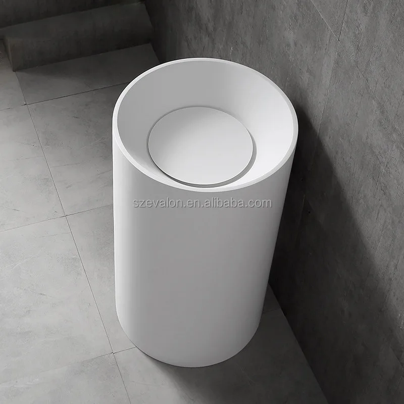 Modern Red Color Transparent Wash Basin clear Resin Basin Round ...