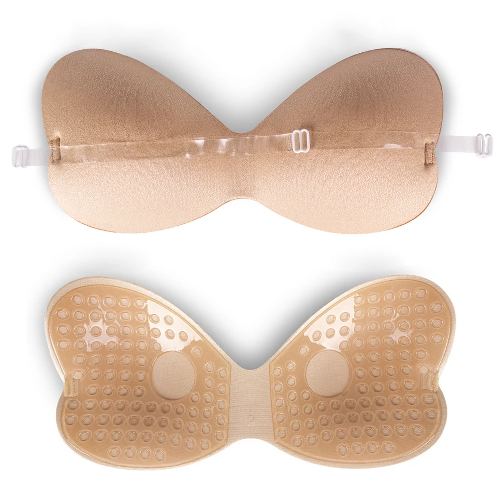 Mei Xiao Ti One-piece Sticky Bra With Detachable Strap Adhesive ...