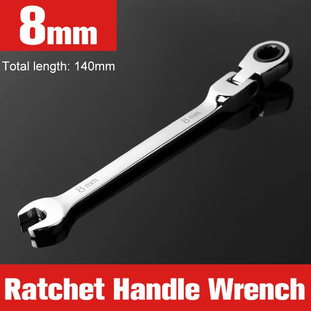 1pcs Double End Wrench Tool Set Flexible Head Combination Ratchet ...