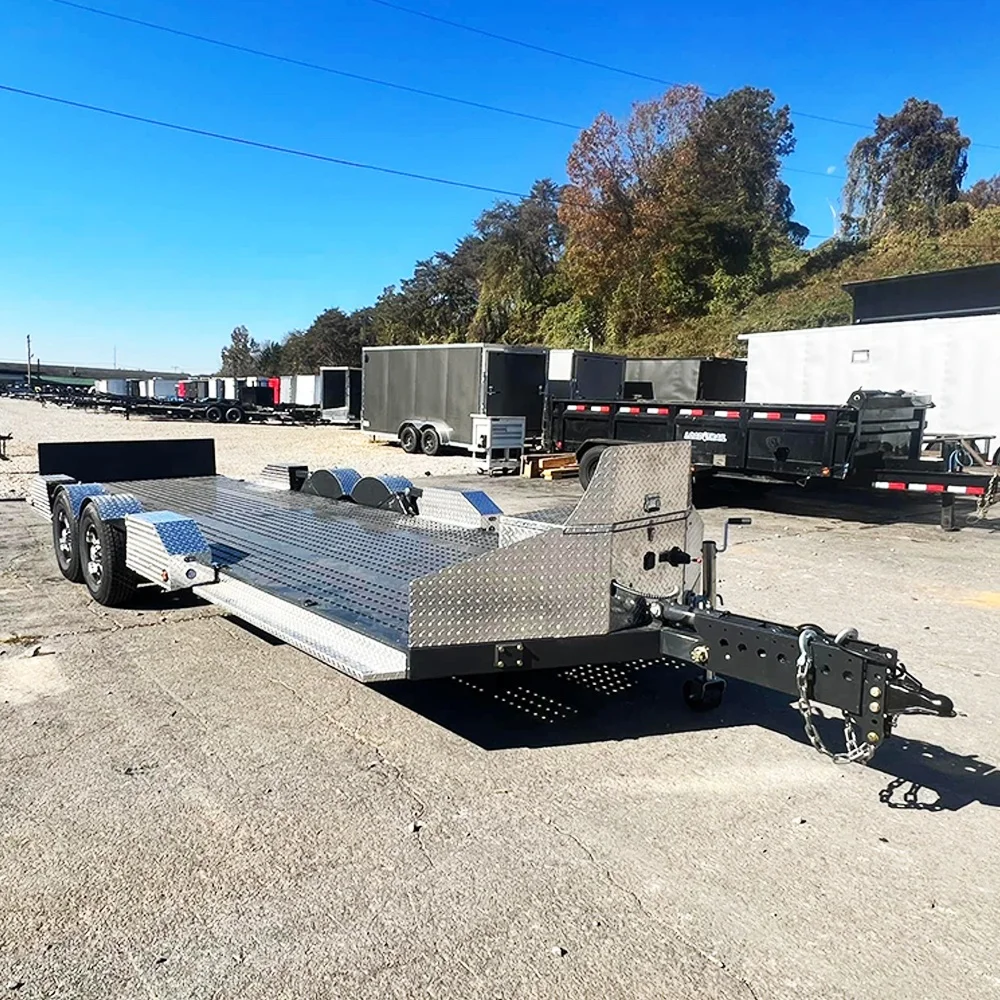 Customized Lowbed Trailer Low Bed Loader Lowboy Hydraulic Trailer ...