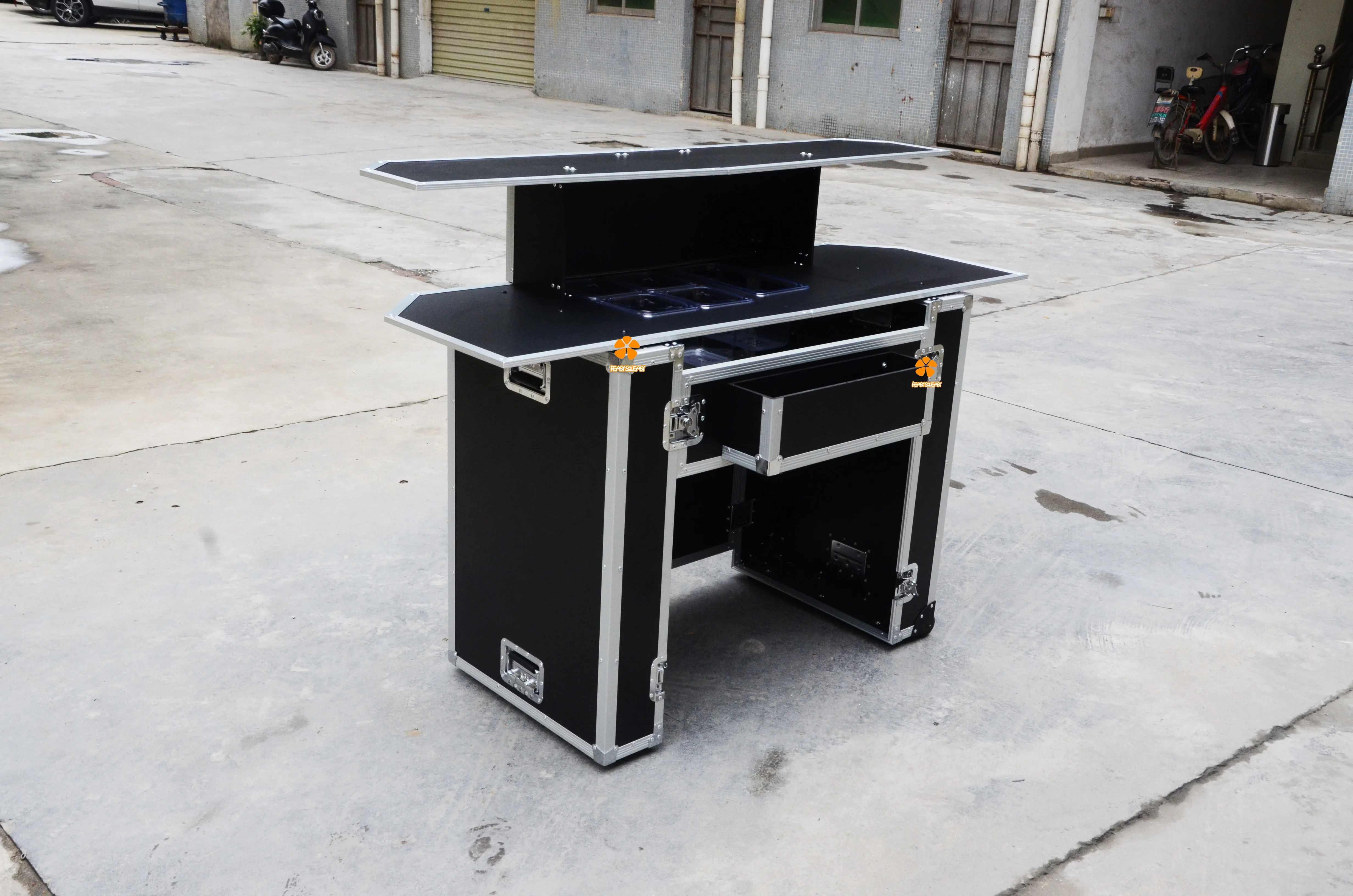 Ps Custom Mobile Bar Counter Table Flight Road Case - Buy Bar Counter ...