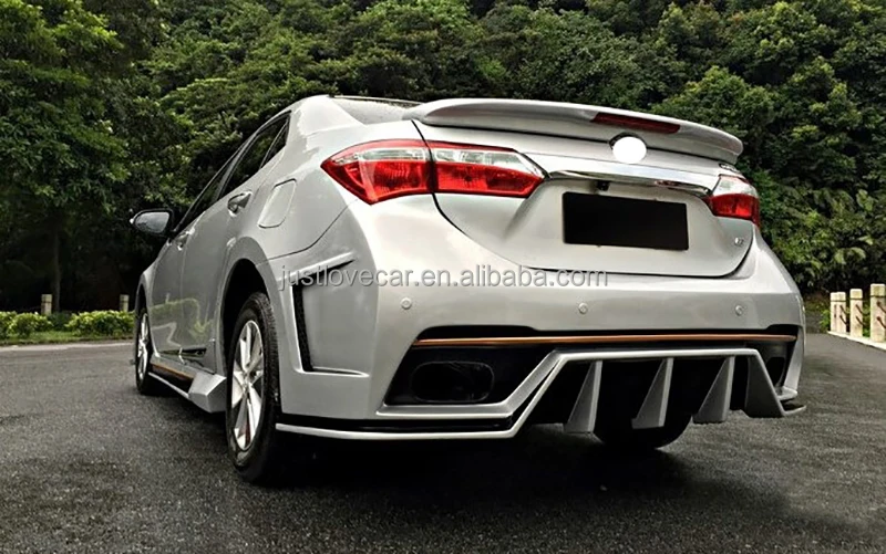 Car Body Kit for Toyota Corolla Altis 2014-2018: Front Bumper, Rear ...