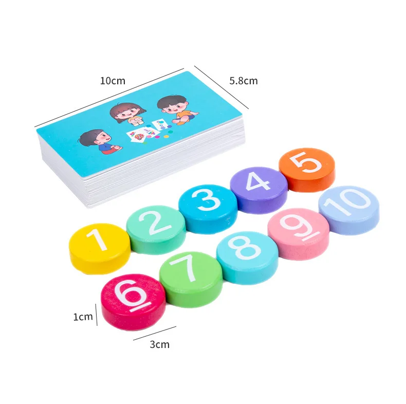 Children Wooden Number Calculate Game Montessori Educational Logical ...