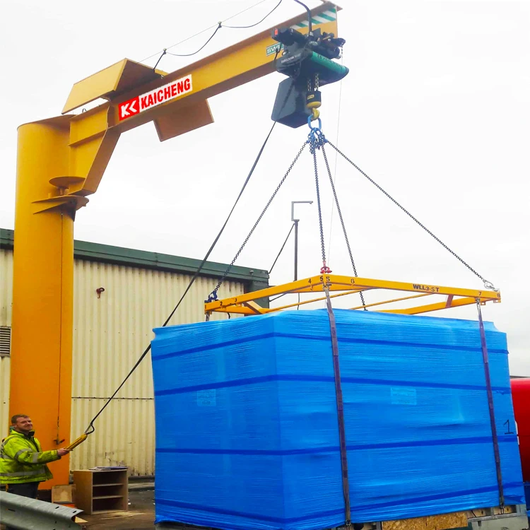 Kaicheng Brand Column Mounted Slewing Jib Hoist Crane 2 Ton - Buy ...