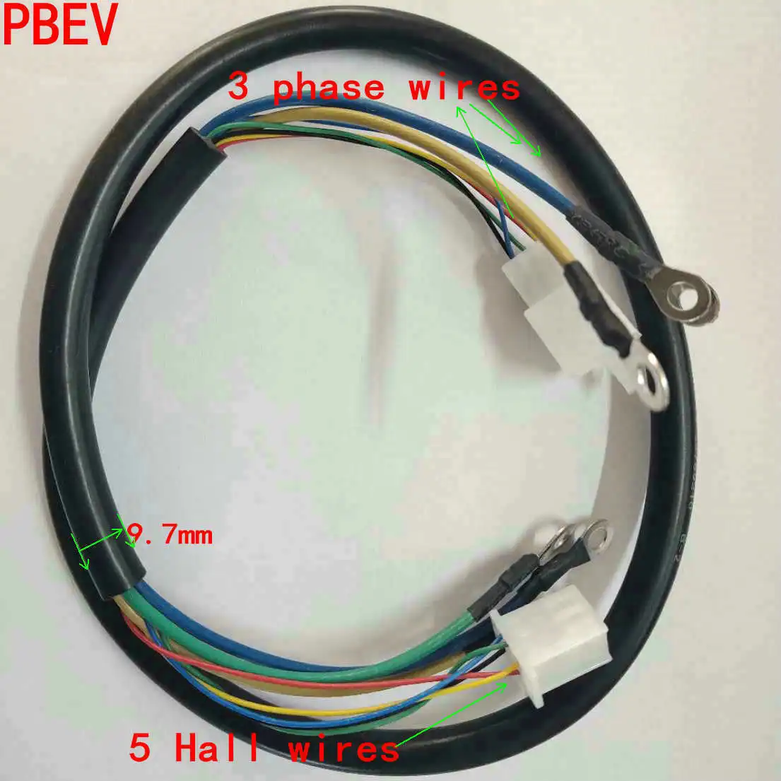 Motor Phase/hallsensor Wire Extension for Electric Bikes