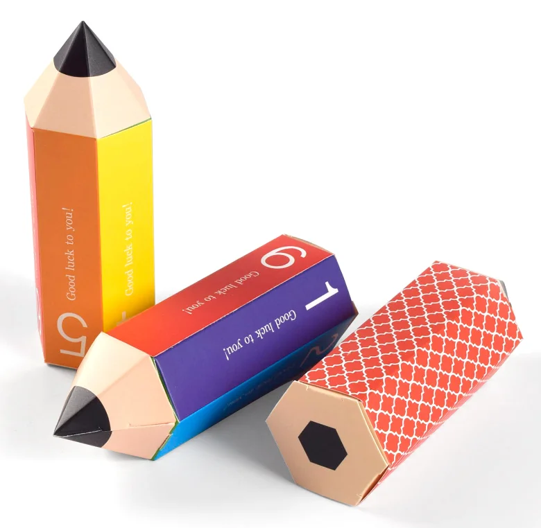 Cartoon New Chocolate Pencil Shape Candy Box Party Favor Gifts Pencil ...