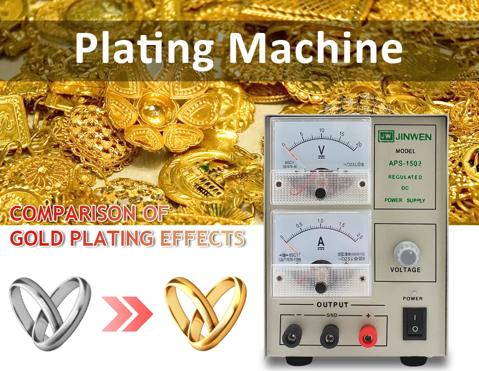 Gold Plating Kit 2A Machine - Easy Jewelry Electroplating