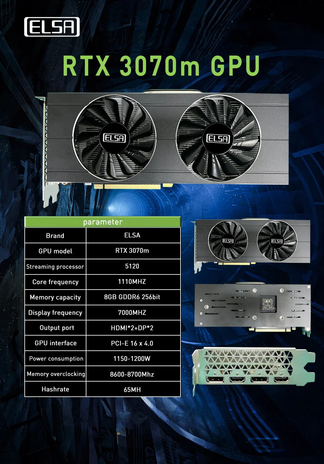Wholesale ELSA RTX3070 Laptop GPU - 8GB GDDR6 for Gaming