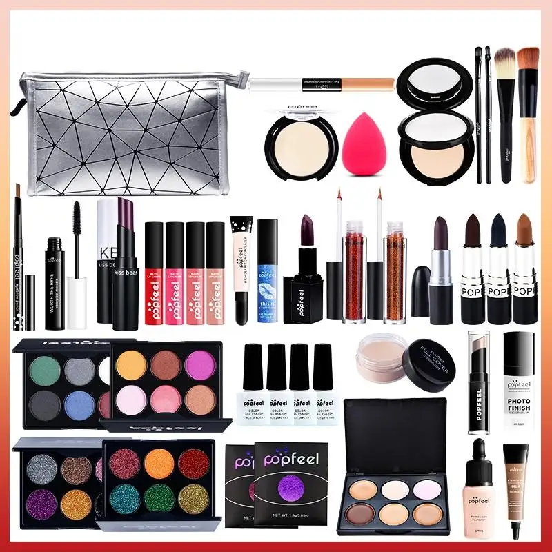 20 Styles Makeup Set Eyeshadow Lipstick Eyebrow Pencil Lip Gloss Makeup ...
