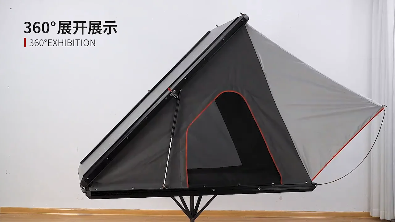 Portable Light Weight Inner Insulated Clamshell Triangle Camping Roof ...