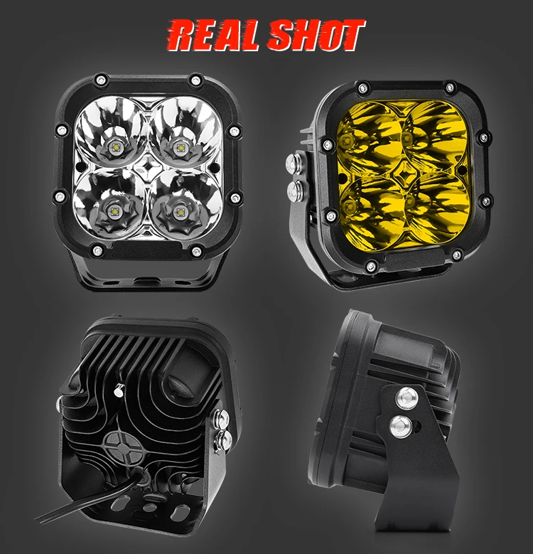 4X4 Cars LED Driving Lights - JIUGUANG Cube Spot Light Pods