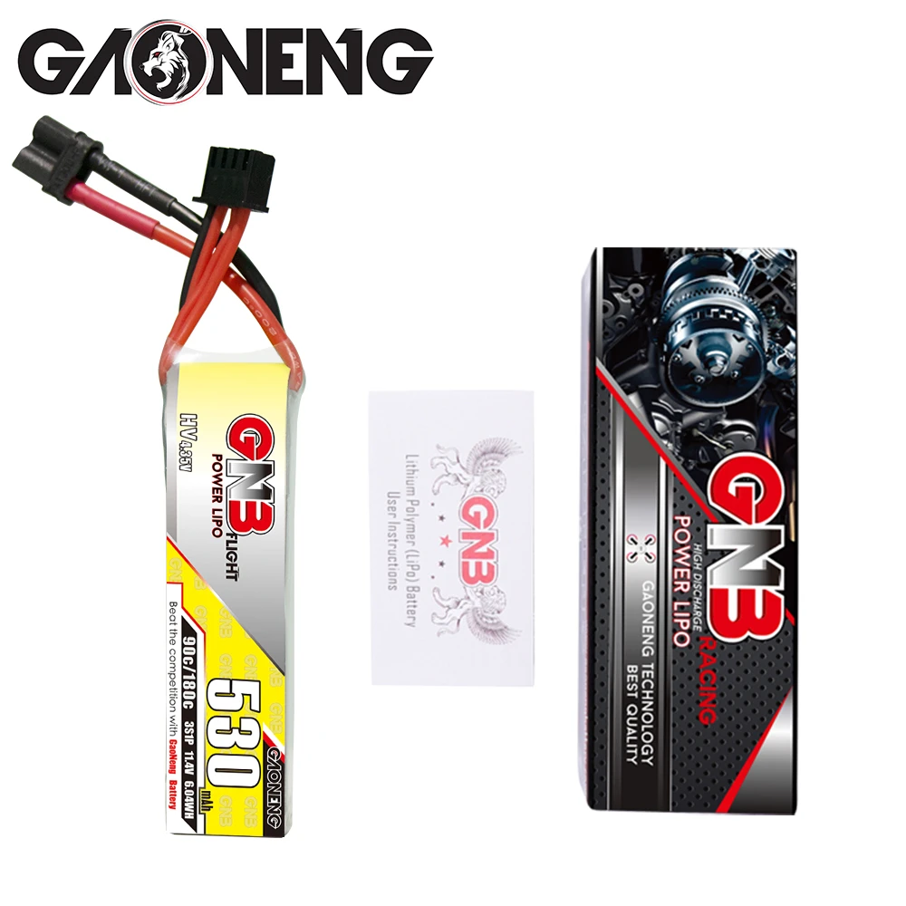Gaoneng Gnb 3s 11.4v Hv 530mah 90c Lipo Battery Powerwhoop Mcpx ...