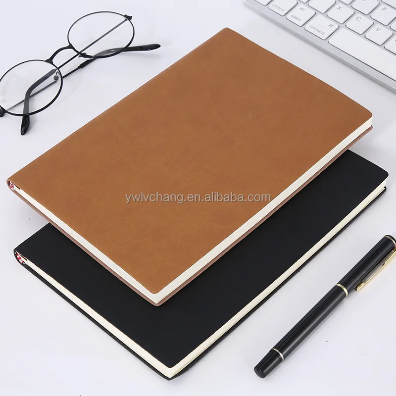 Soft Cover PU Notebook Customized Business A6 Note Book for Business ...