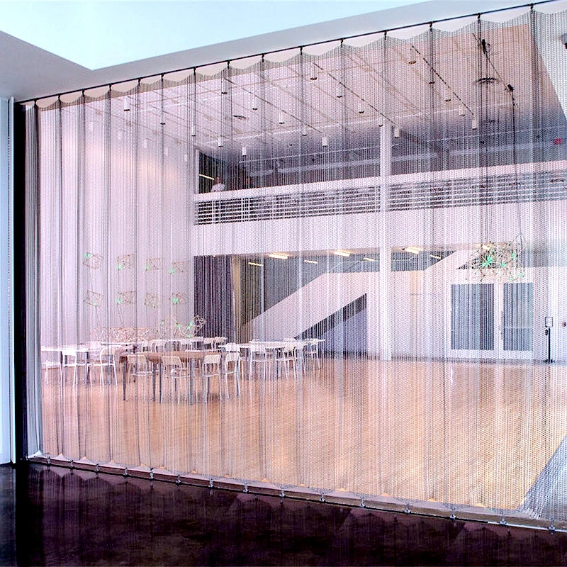 Architectural Interior Design Wire Screens Exterior Woven Metal Fabric ...