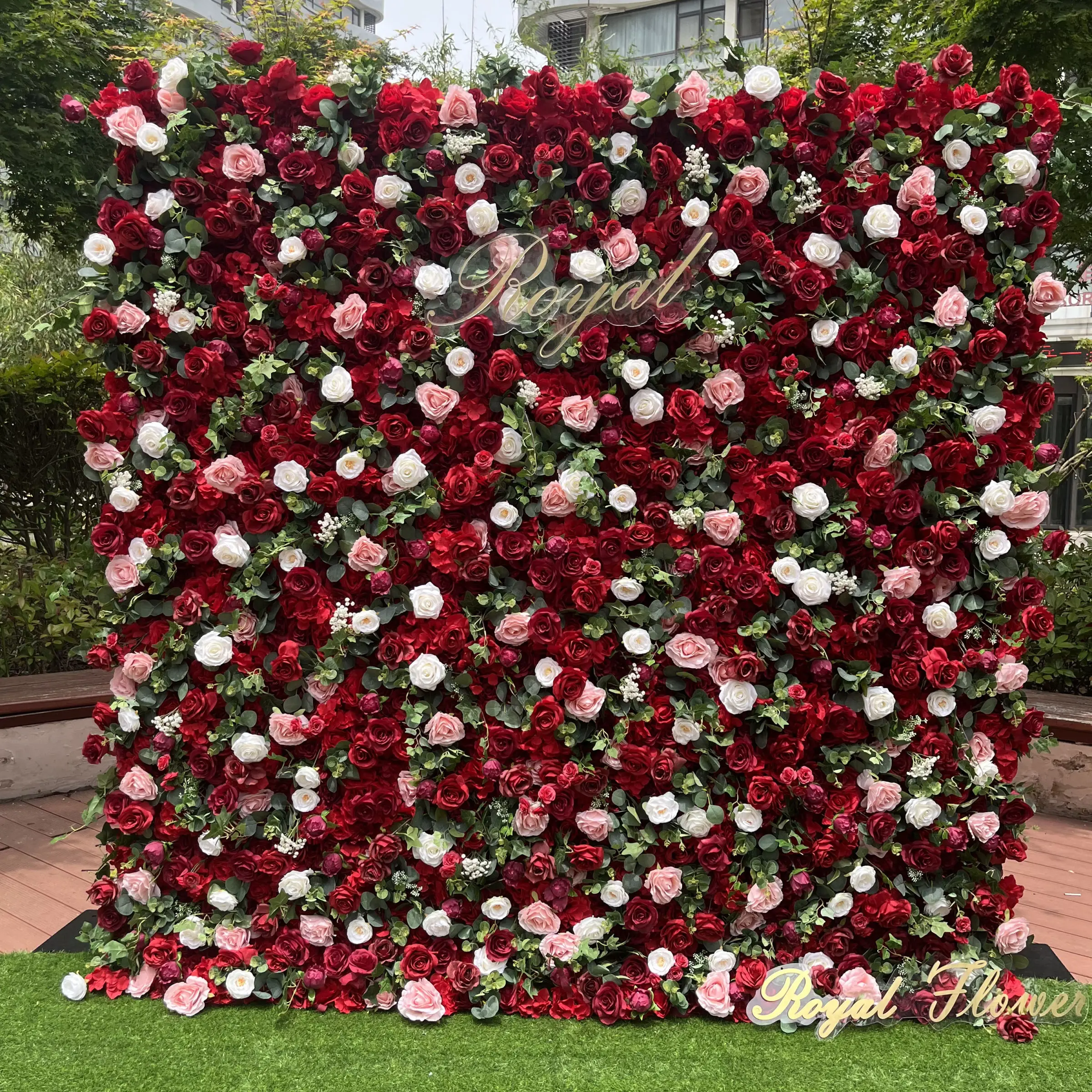 Flower Wall Backdrop 8ft X 8ft - Perfect for Wedding Decor