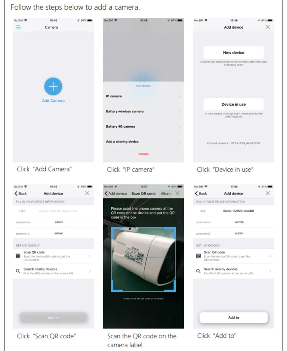 Camhi 5MP HD IP Camera - Waterproof & Weatherproof Security