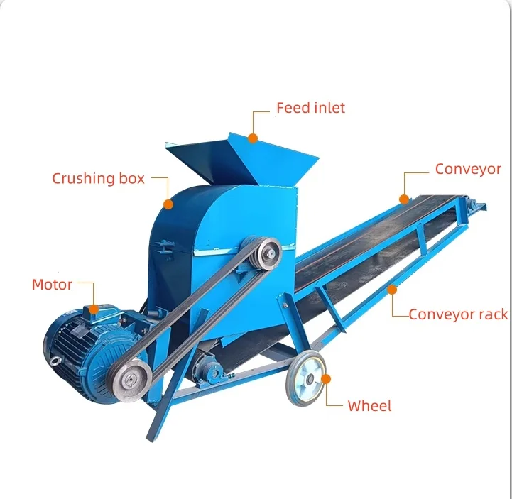 Small Mobile Nutrient Soil Crusher Soil Grinder Machine for Seedlings ...