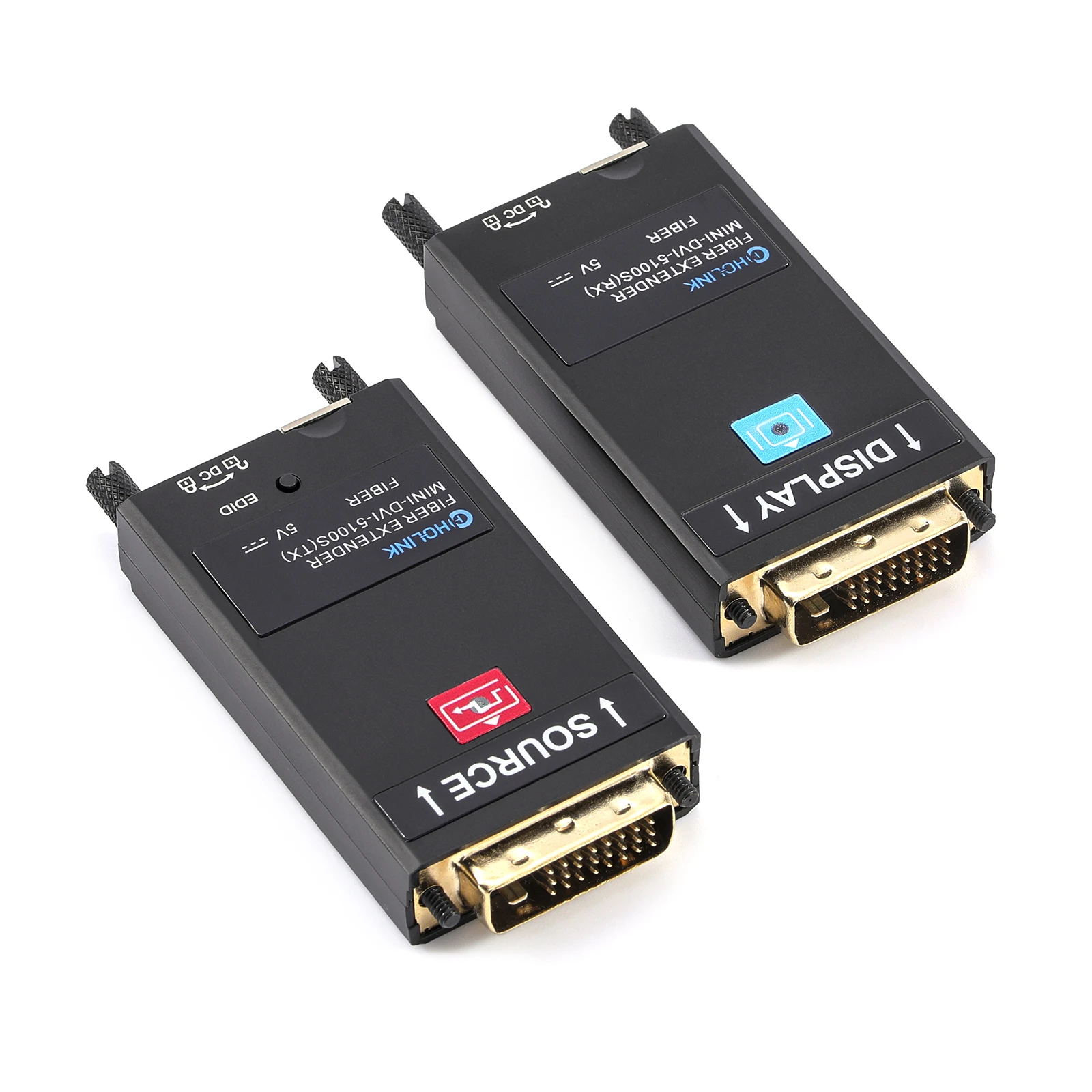 4K@60HZ DVI Fiber Optic Extender - 10KM Single Core Transmission