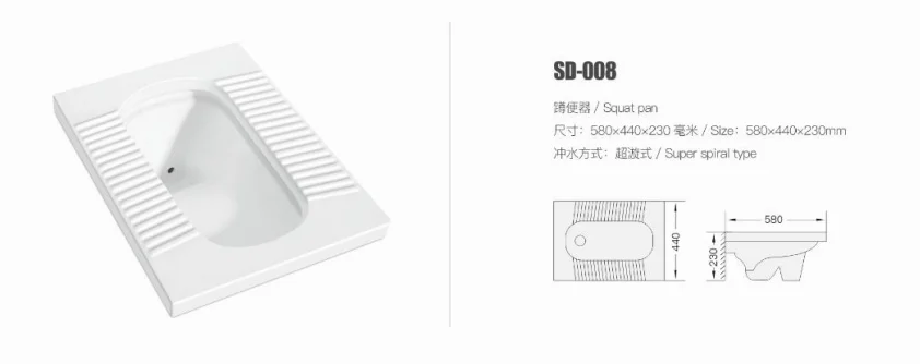 New Arrival Ceramic Squat Pans,Squat Wc,Asia Toilet Squat - Buy Ceramic ...
