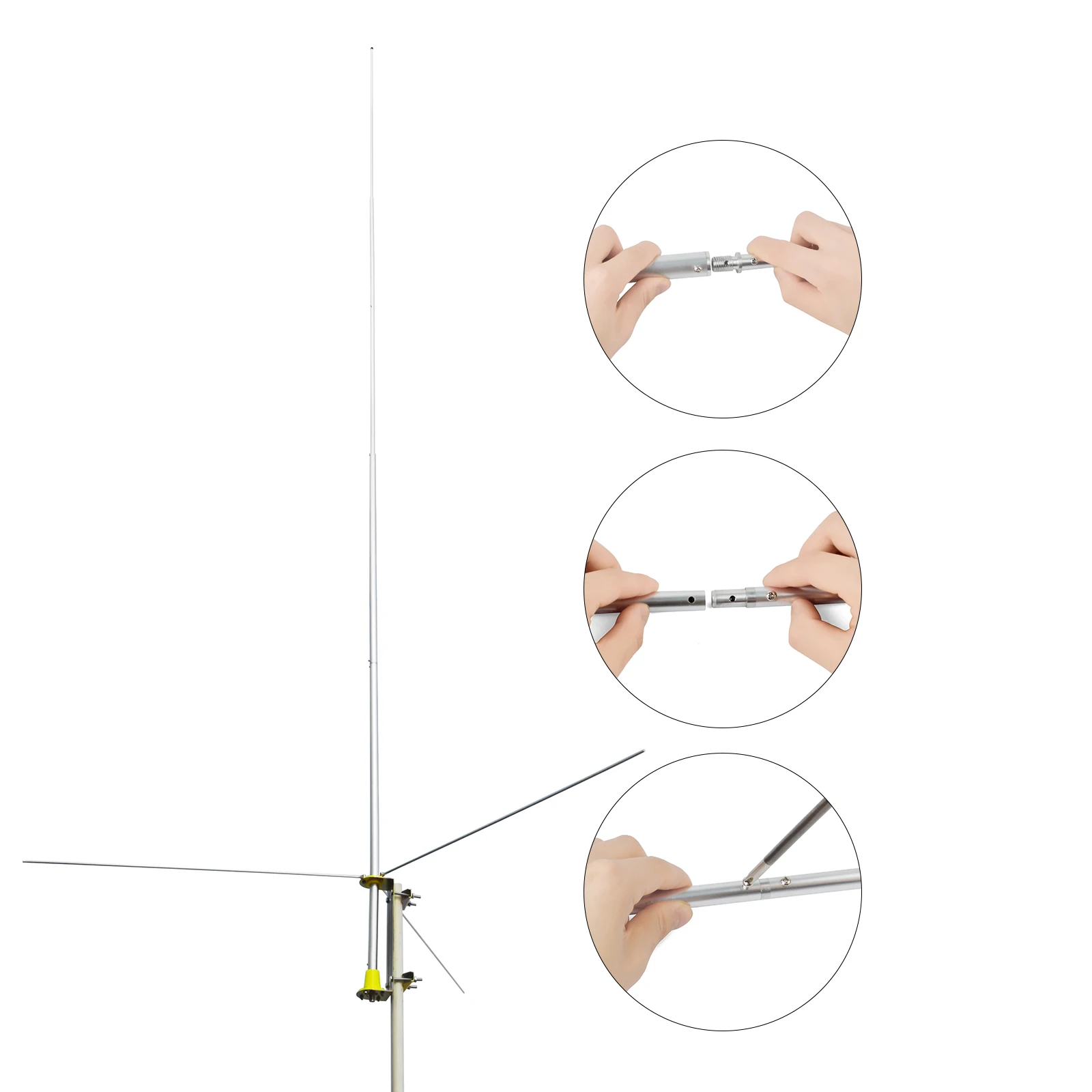 27MHz Outdoor Base Station CB Radio Antenna - 6.2m, 3.5dBi Gain, Omni ...