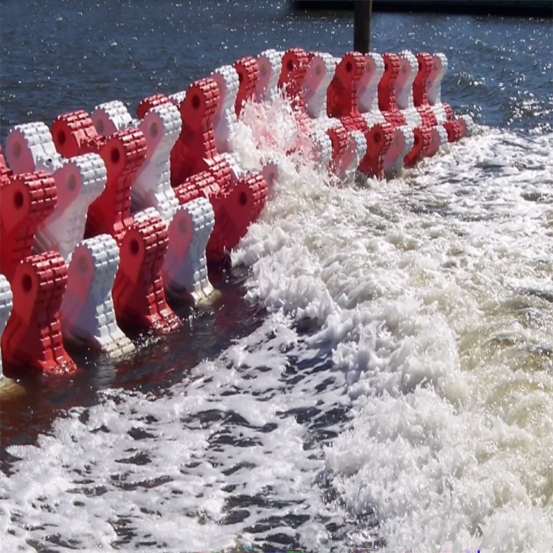Durable Plastic Water Wave Breakwaters - Floating Barriers