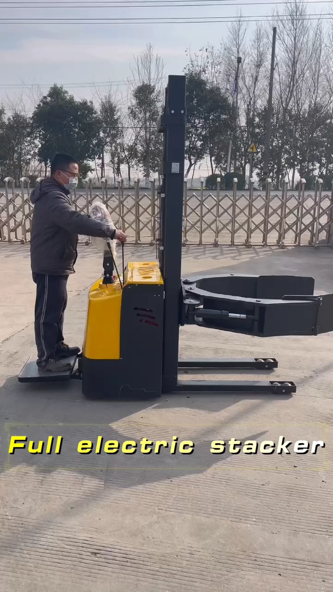 Walkie Pallet Stacker Full Electric Pallet Stacker 1000kg 2000kg ...