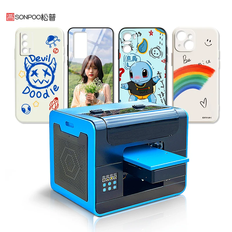 Mini UV Flatbed Printer - A4 Size for Versatile Printing