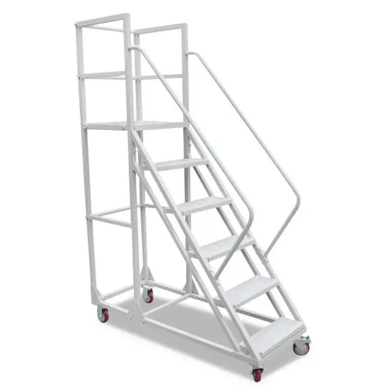 Wholesale Steel Platform Step Ladder Cart For Warehouse Supermarket ...