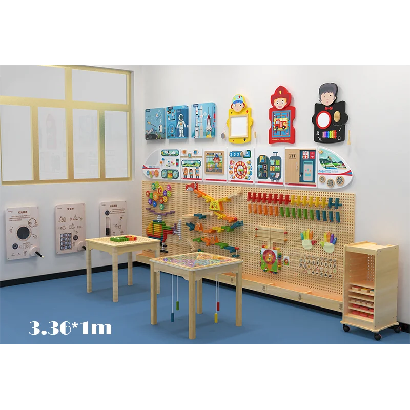 Kindergarten Customized Diy Wooden Educational Wall Panel Toys ...