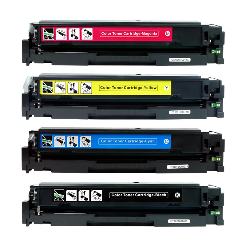 compatible toner cartridge for HP CF540A CF541A CF542A CF543A use in ...