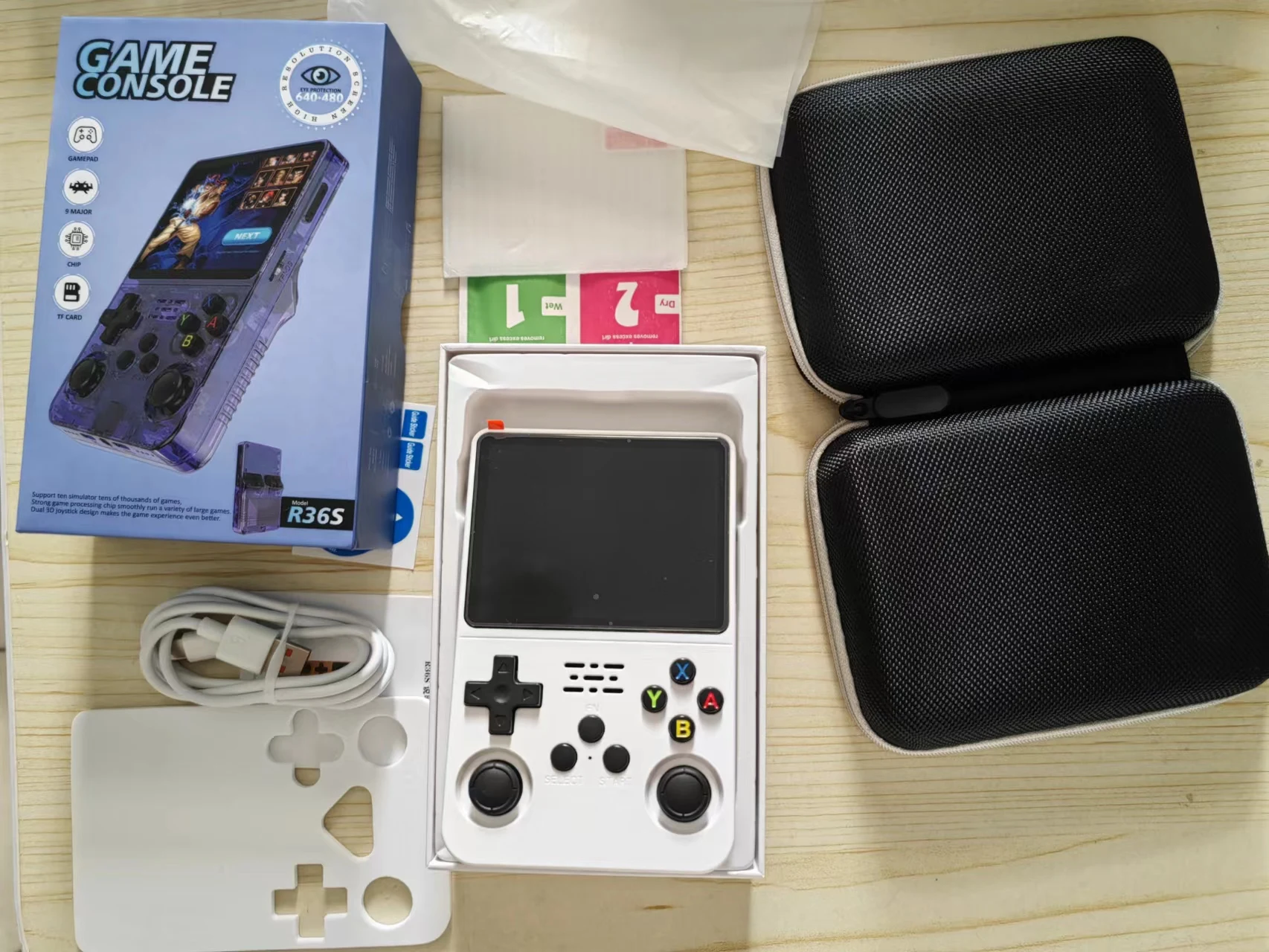 R36s Retro Handheld 3.5 Inch Screen Game Console R35s Open Source Linux System 15000+ Games ...