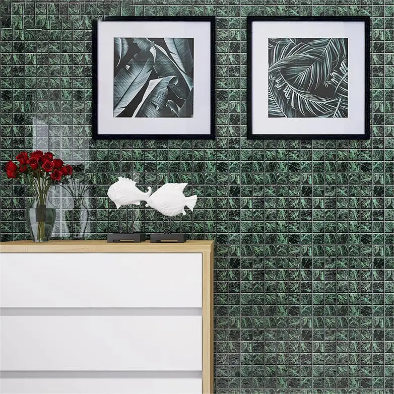 Longstar Latest Hotselling Green Marble Mosaic Tile for Bathroom ...