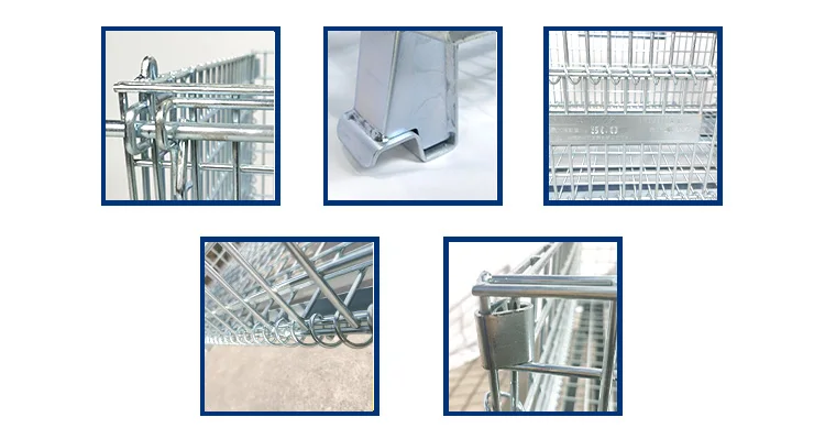 Industrial Stackable Steel Wire Mesh Storage Basket Pallet Cage - Buy ...