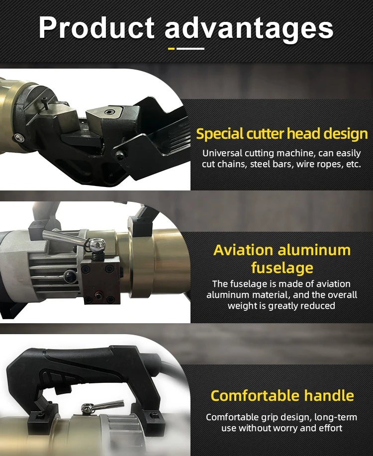 Energy Saving Cc-18 Portable Hydraulic Steel Bolt Chain Cutter 110V ...