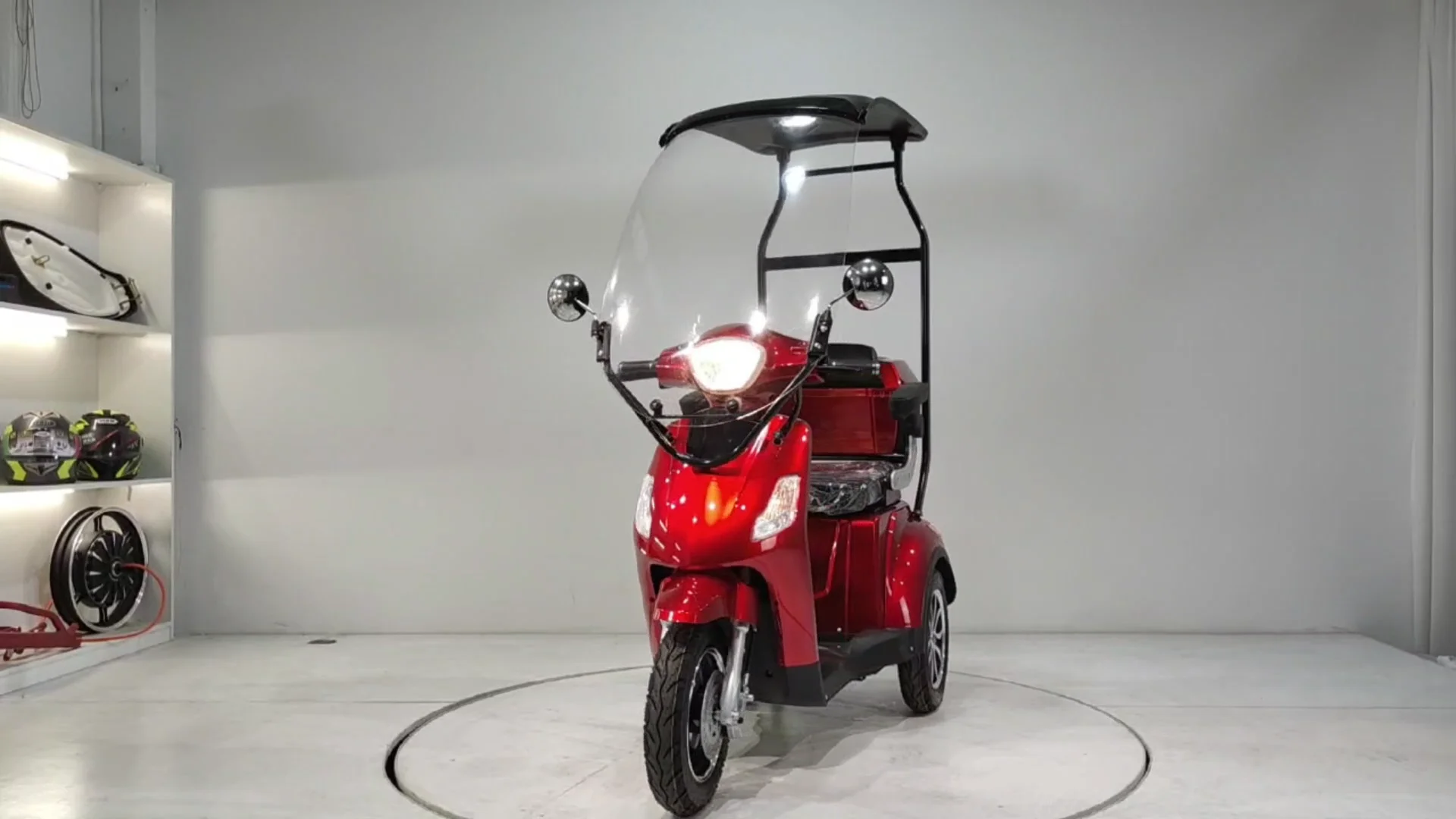 Roof Three-wheeled Non-slip Moped Mobility For The Disabled Elderly ...