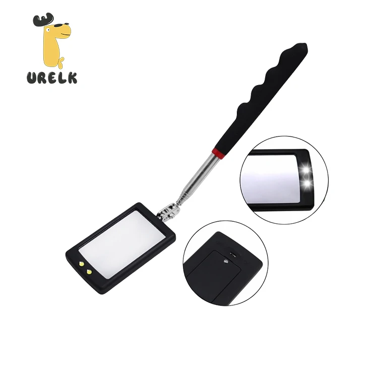 Adjustable Detection Mirror Magnification Inspection Mirror Telescoping ...