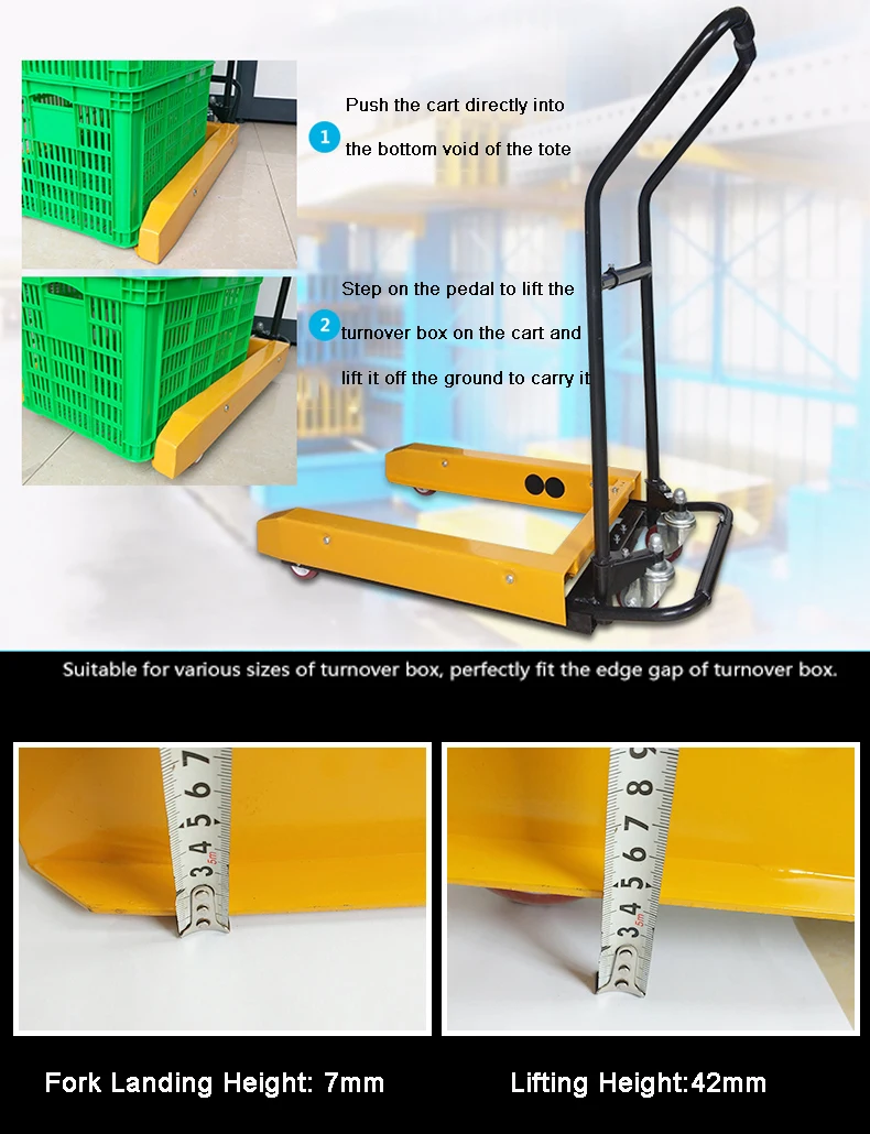 Turnover Box Cart Box Trolley For Hand Handling Lifting Tool - Buy ...