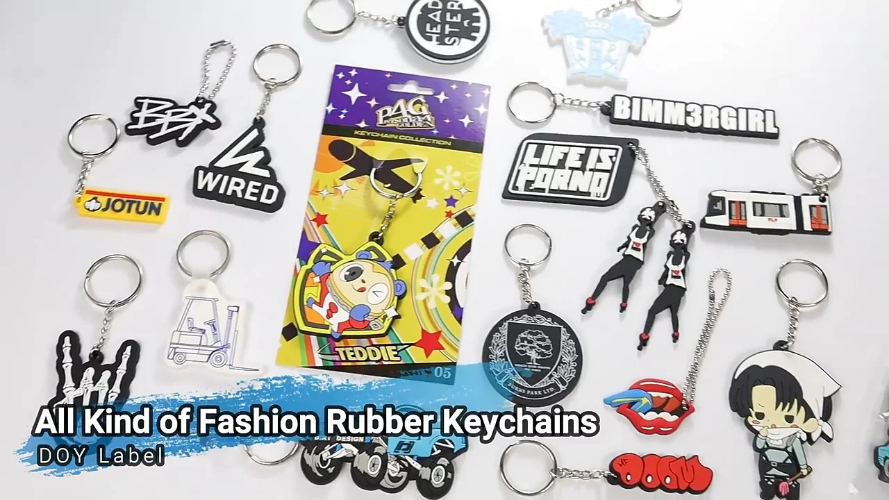 Factory Price Custom 3d Cute Cartoon Logo Soft Pvc Rubber Keychains For ...
