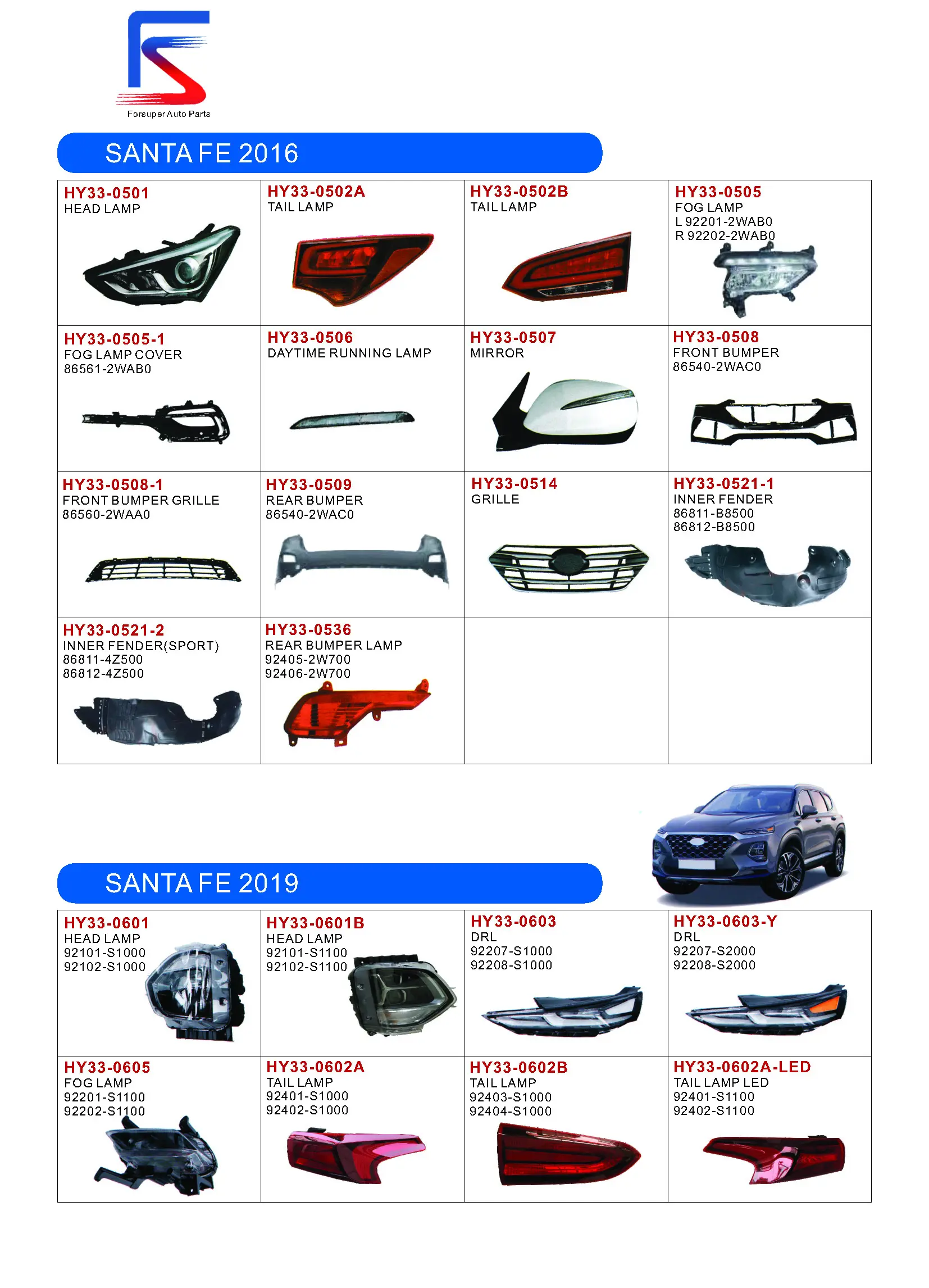 86350-S1000 Front Grille for HYUNDAI SANTA FE 2019 Auto Parts| Alibaba.com