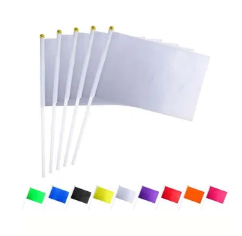 Custom Printed Blank Sublimation Banner Plain White Hand Flag With ...