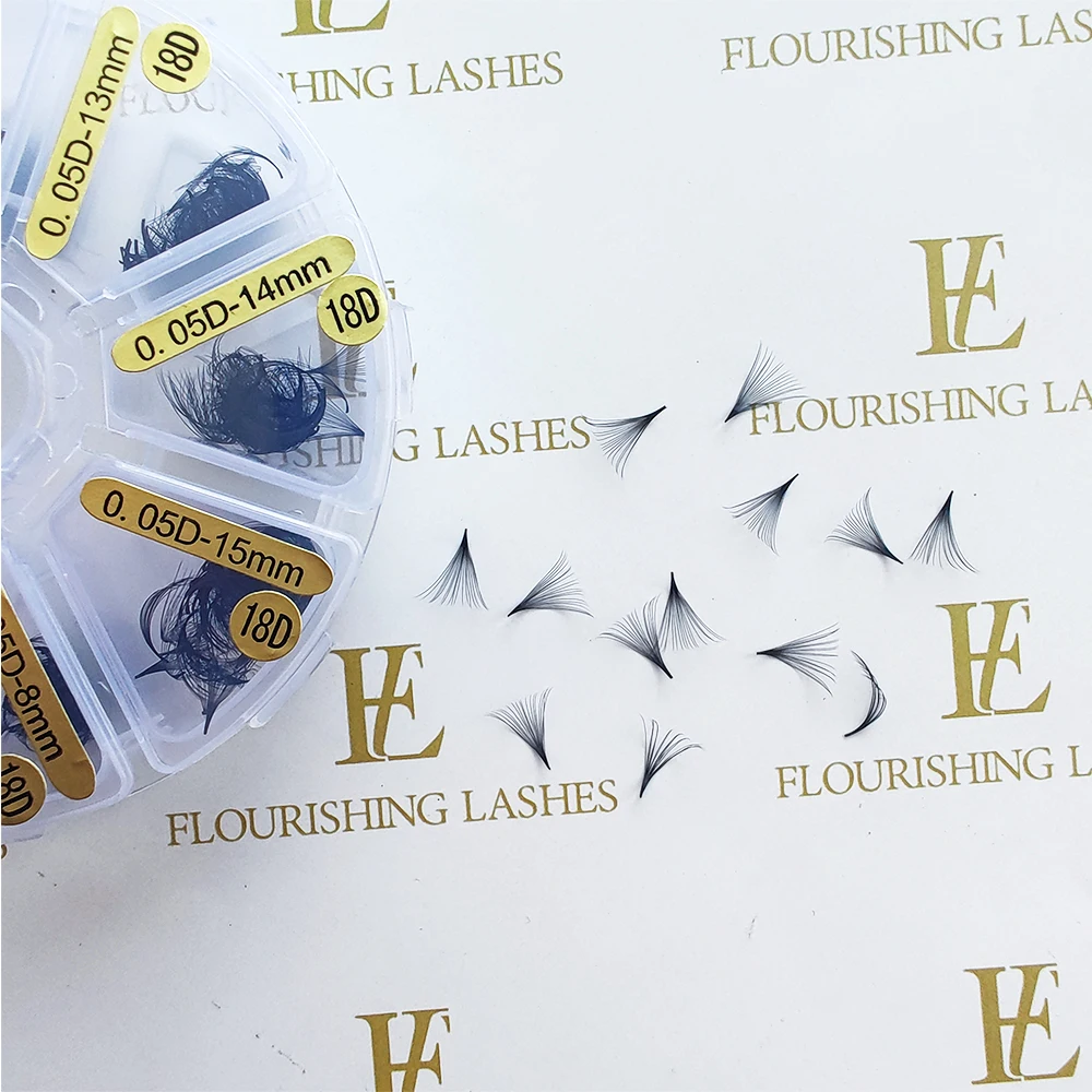 Loose Fans Pointy Base Lash Premade Fans Mega Volume Matte Cashmere ...