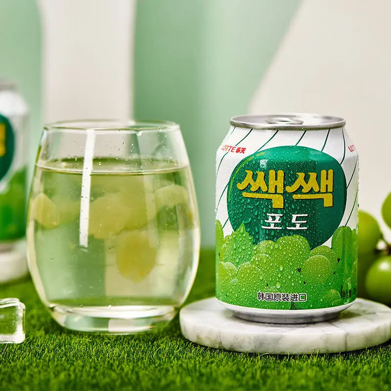 Korean Lotte Grape Juice Mixed Flavor - Healthy Fruit Drink for Daily ...